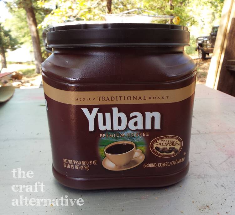 How to Make a Gift Box Using a Plastic Coffee Can - The Craft Alternative